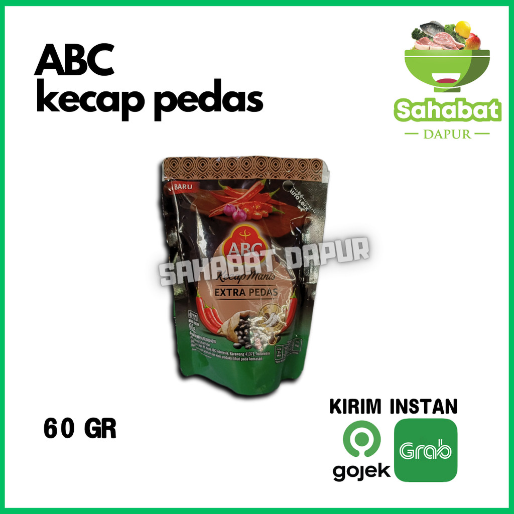 Jual Kecap Manis Pedas ABC 60 gr / Spicy SoySauce - Sahabatdapur ...