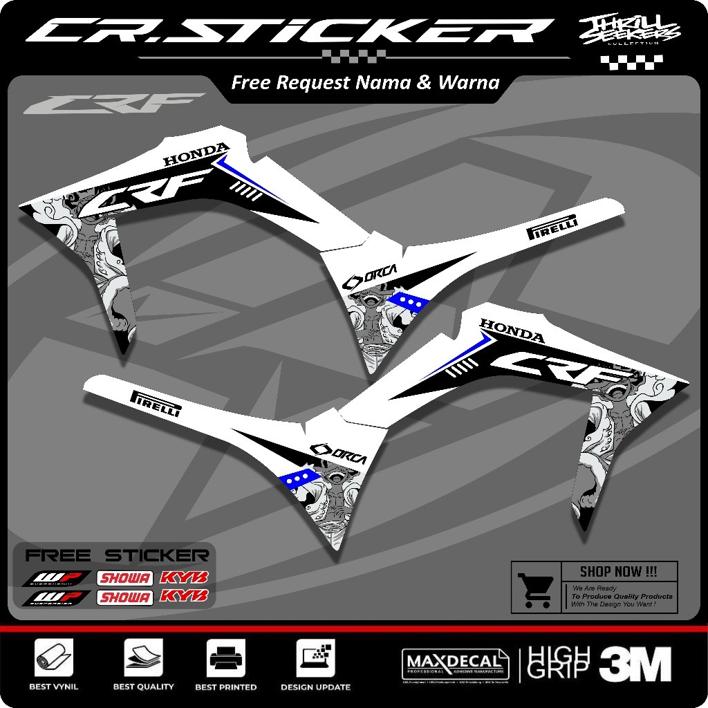 Jual STRIPING CRF 150 L/GLOSY/PREMIUM/CUSTOM Sticker striping Honda CRF ...