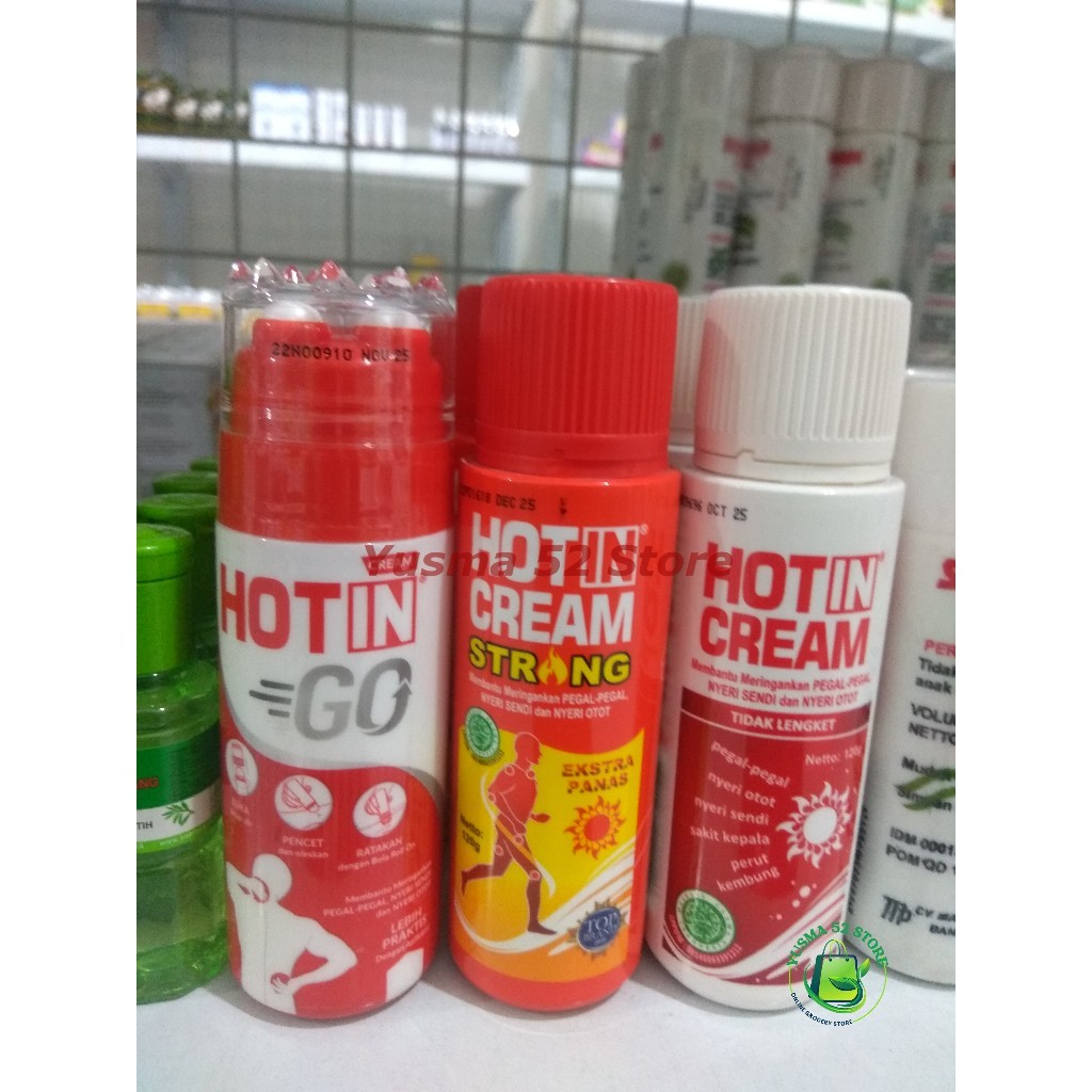 Jual HOT IN GO Botol Merah Putih Panas Krim Pegal Nyeri Sendi Otot ...