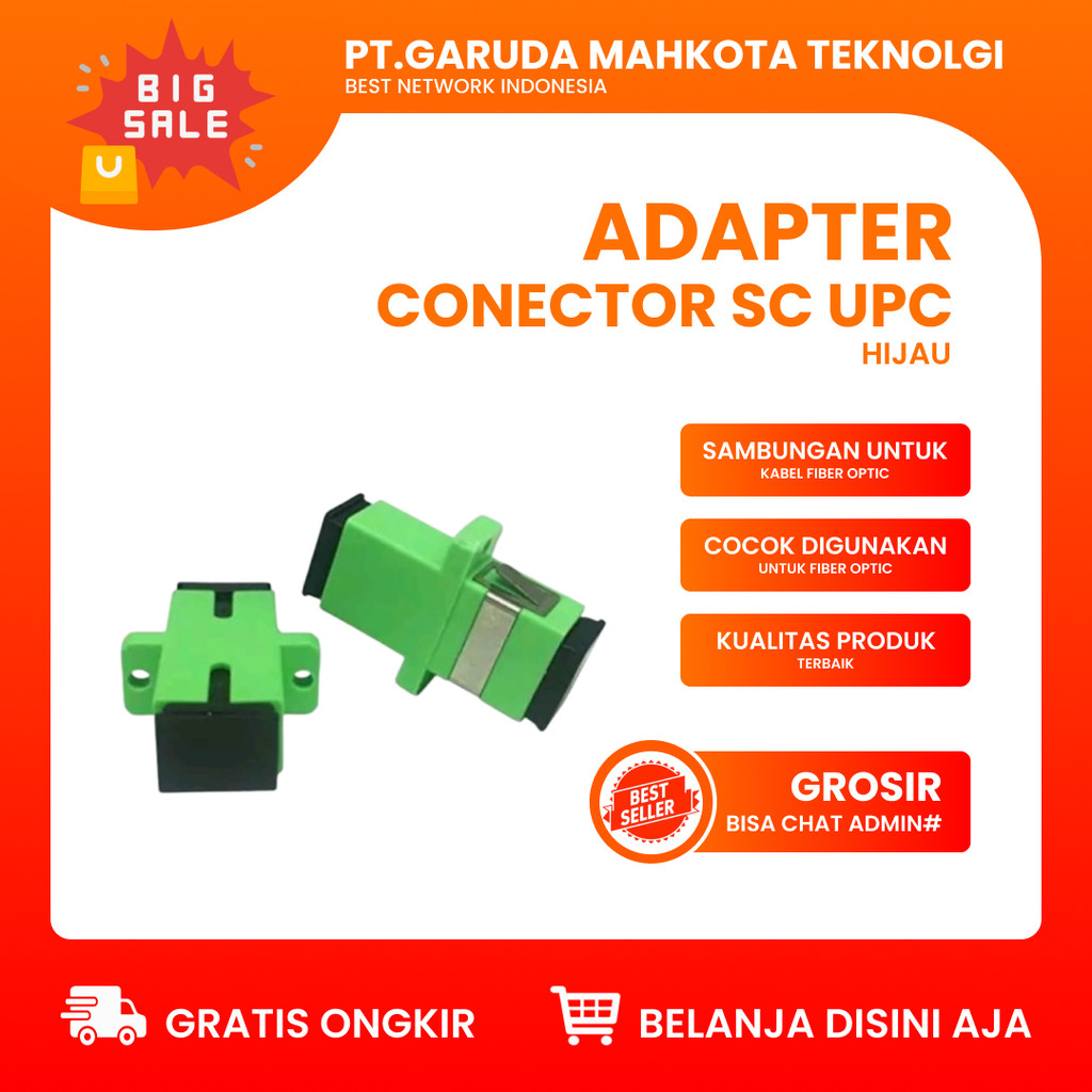 Jual Adapter SC APC Fiber Optical Sensors /adaptor-FIBER OPTIC ADAPTOR ...