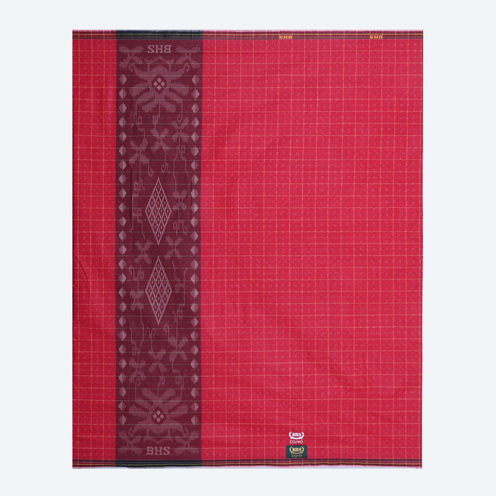 Jual Sarung BHS Cosmo Gold Varian K26 PRB Merah | Shopee Indonesia