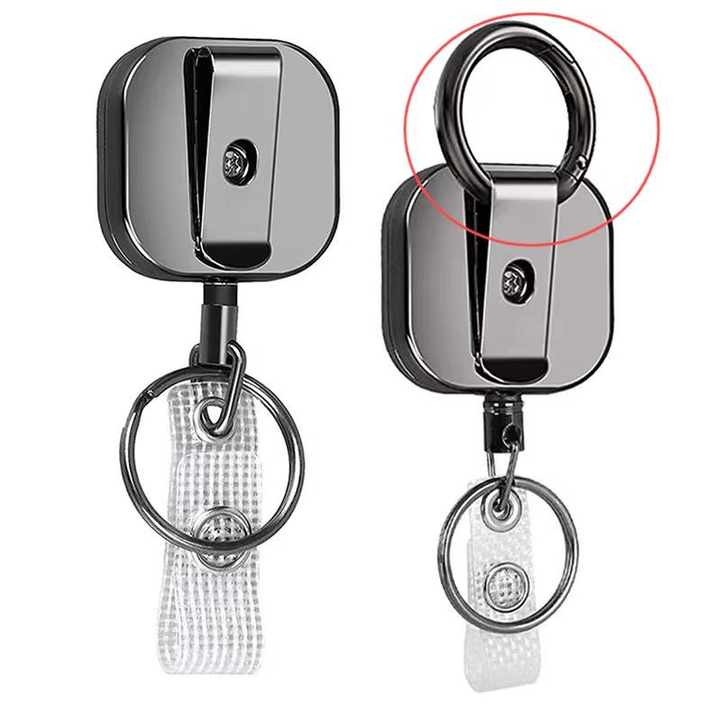 Jual Gantungan Kunci Tali Retractable Keychain Paduan Carabiner Lanyard ...