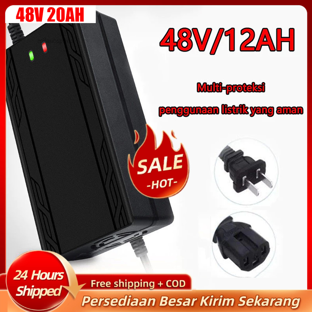 Jual Charger Motor Fast Charging Charger Sepeda Listrik 48V 12AH / Universal Charger Motor ...