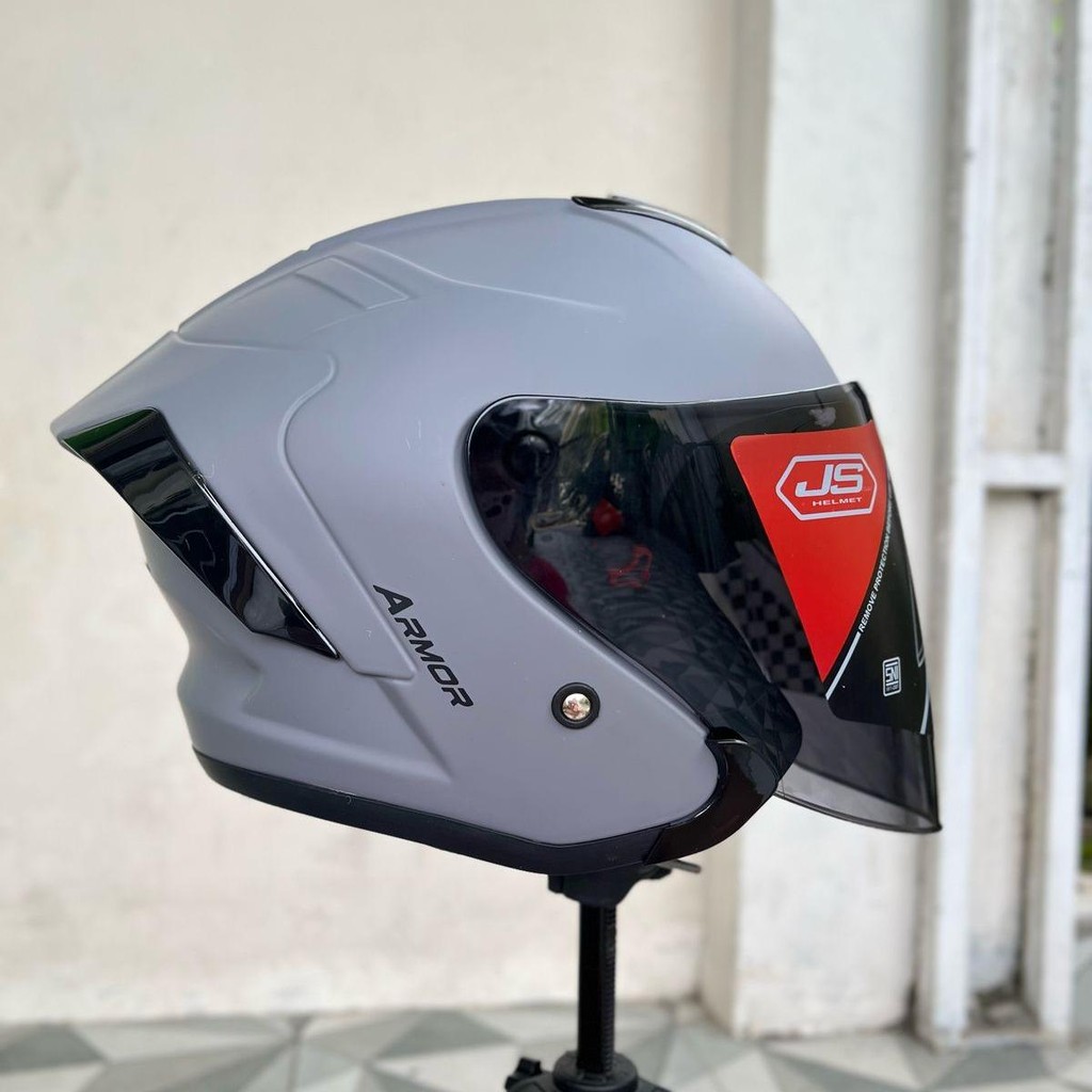 Jual HELM JS ARMOR HALF FACE ORIGINAL SNI PAKET GANTENG | Shopee Indonesia