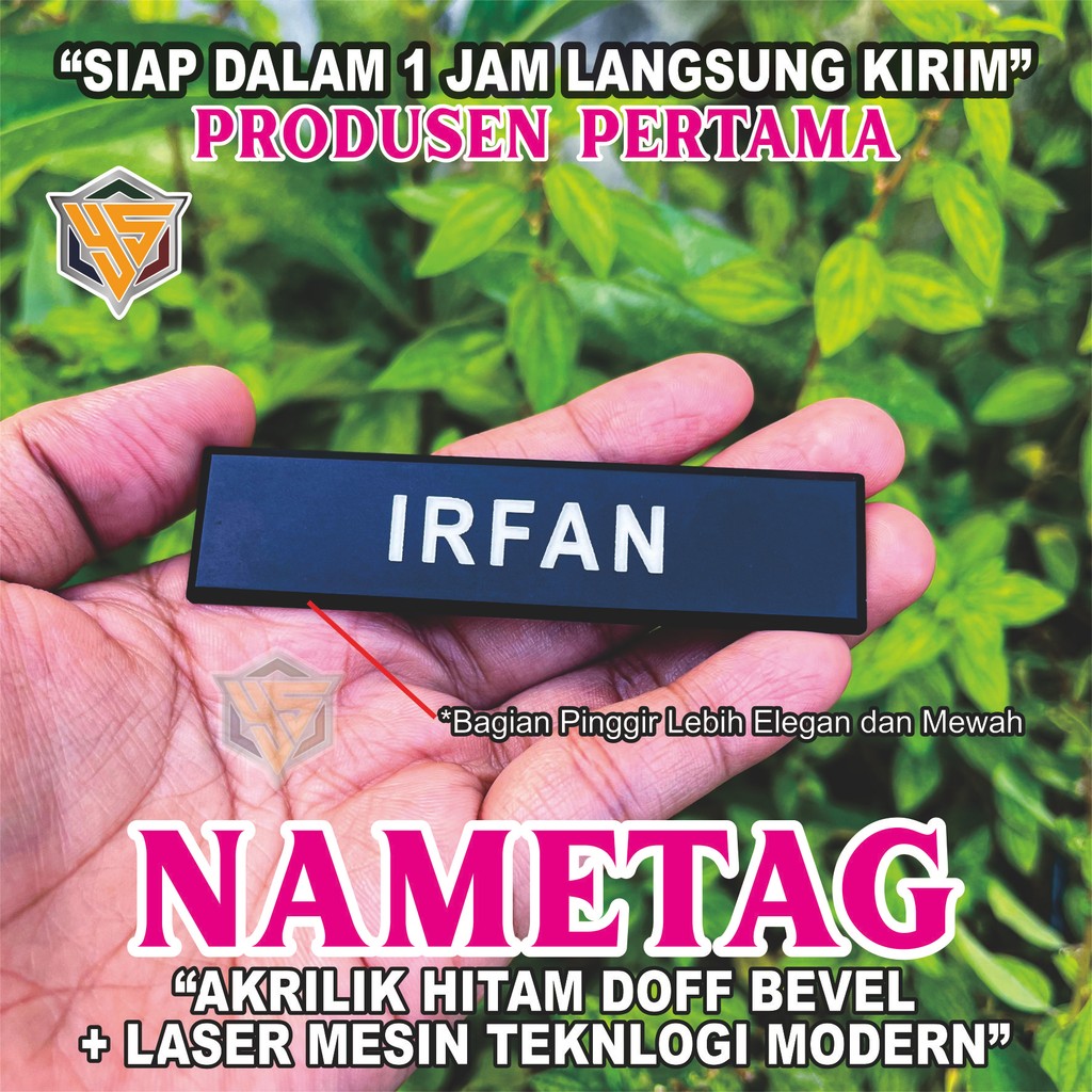 Jual Name Tag/Papan Nama Dada/Nametag/Papan Nama Dada/Name Tag Akrilik ...