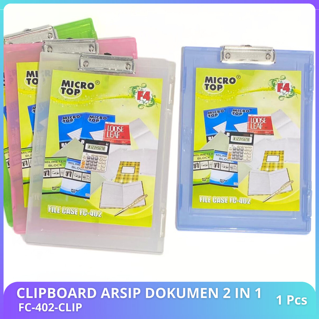 Jual BOS Clipboard Arsip Dokumen 2 in 1 FOLIO / Papan Jalan / Document ...