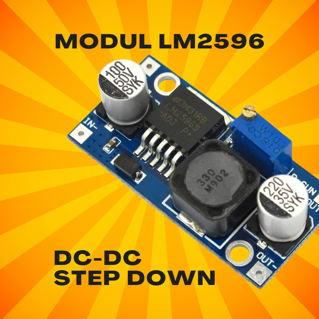 Jual MODUL LM2596 DC-DC ADJUSTABLE STEP DOWN POWER SUPPLY MODULE 3A PENURUN TEGANGAN | Shopee ...