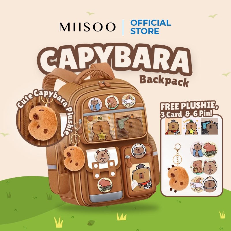 Jual MIISOO Tas Sekolah Anak Carla Free 6pin dan Gantungan Tas Serta 3 ...