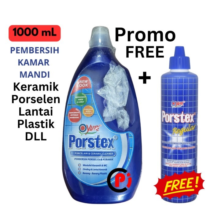 Jual PORSTEX Cairan Pembersih Porselen Dan Lantai Dinding Keramik ...
