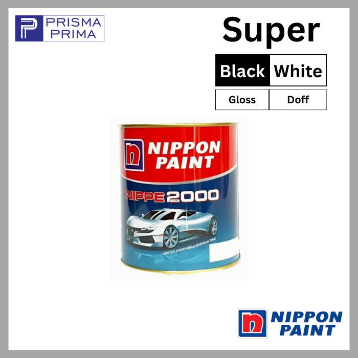 Jual Nippe 2000 Super White / Black Nippon Paint Cat Duco Mobil Matt Dof / Gloss | Shopee Indonesia