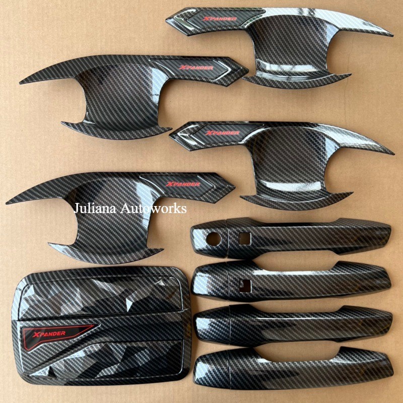 Jual Paket Outer Handle Tank Cover Xpander Carbon | Shopee Indonesia