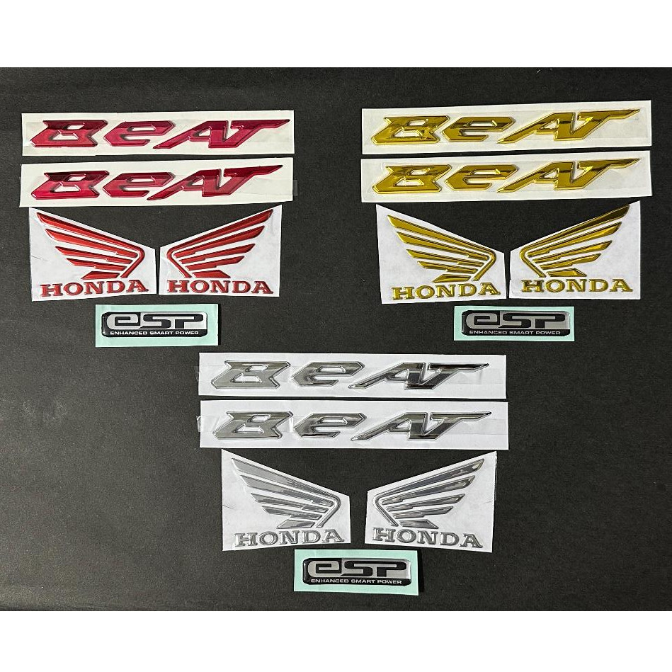 Jual Emblem Beat Led Duluxe ABS Bagus Tebal Beat FI 2020 2021 2022 Set ...