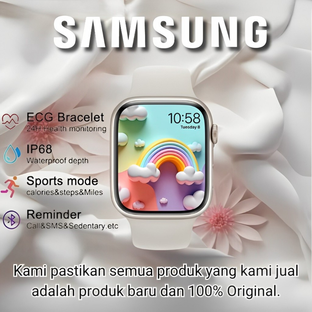 Jual 2 [COD 200%0RI] 2024 New Samsung SmartWatch 9 pro max Wanita tahan ...