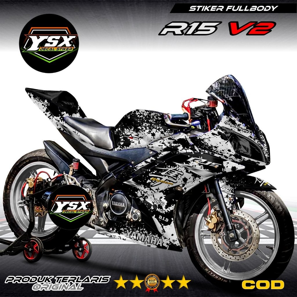 Jual Decal Stiker Fullbody R15 V2 design Hayabusa Sticker Skotlet ...