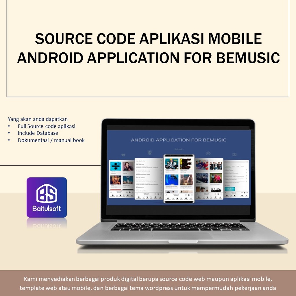 Jual SOURCE CODE APLIKASI MOBILE ANDROID APPLICATION FOR BEMUSIC | Shopee Indonesia