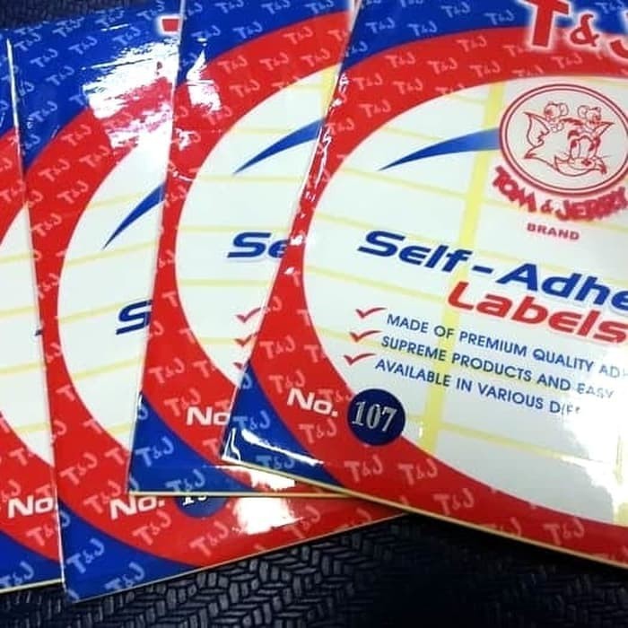 Jual Label Tom & Jerry / Sticker Tom and Jerry Self Adhesive Labels - 1 pack isi 10 lembar ...