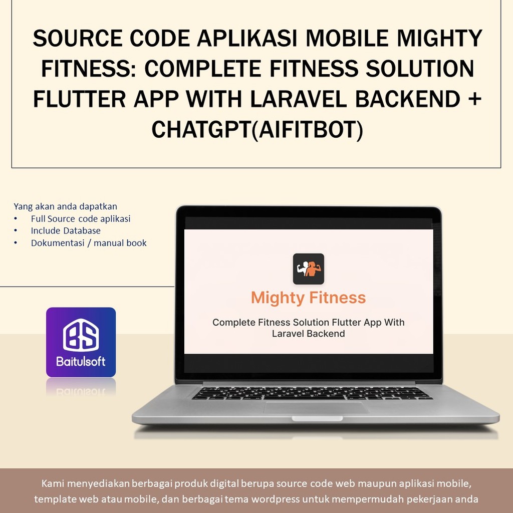 Jual SOURCE CODE APLIKASI MOBILE MIGHTY FITNESS: COMPLETE FITNESS SOLUTION FLUTTER APP WITH ...