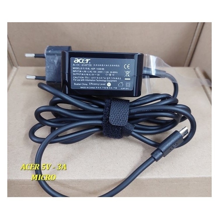 Jual Adaptor Charger Acer One Model ADP-15SB Colokan Micro USB 5V 3A ...