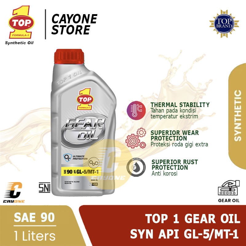 Jual TOP 1 TOP1 Gear Oil SGO MB SAE 90 API GL-5 / MT-1 1L | Oli Gardan Transmisi Mobil | Shopee ...