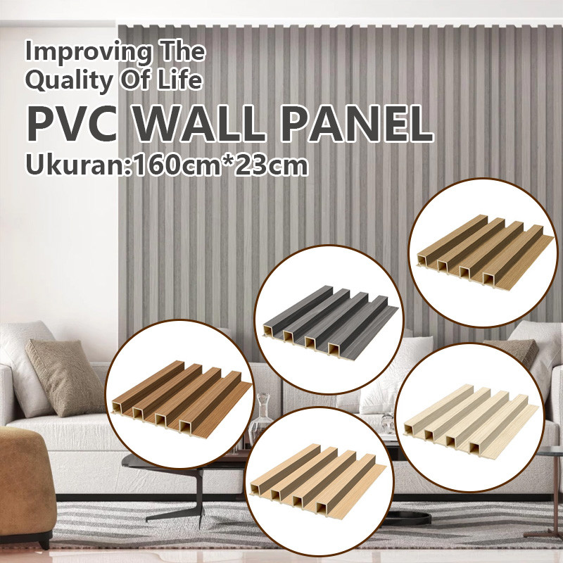 Jual 2.9meter x16cm Wood Panel WPC / Wall Panel PVC / Woodpanel Wallpanel Kisi Kisi Kayu / Panel ...