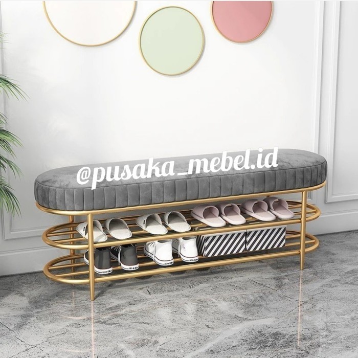 Jual rak sepatu susun besi, sofa bench besi, sofa tamu, sofa chester ...