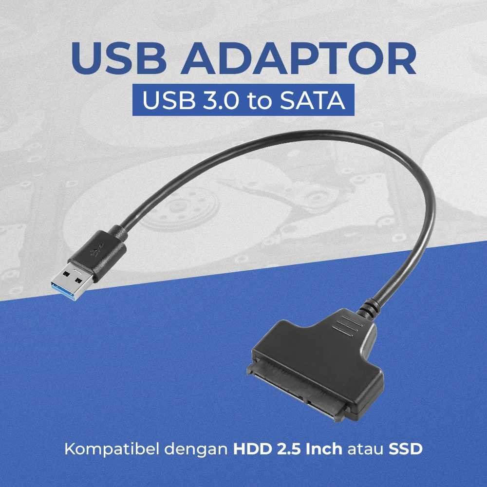Jual Kabel USB 3 to SATA HDD SSD Adaptor | Shopee Indonesia
