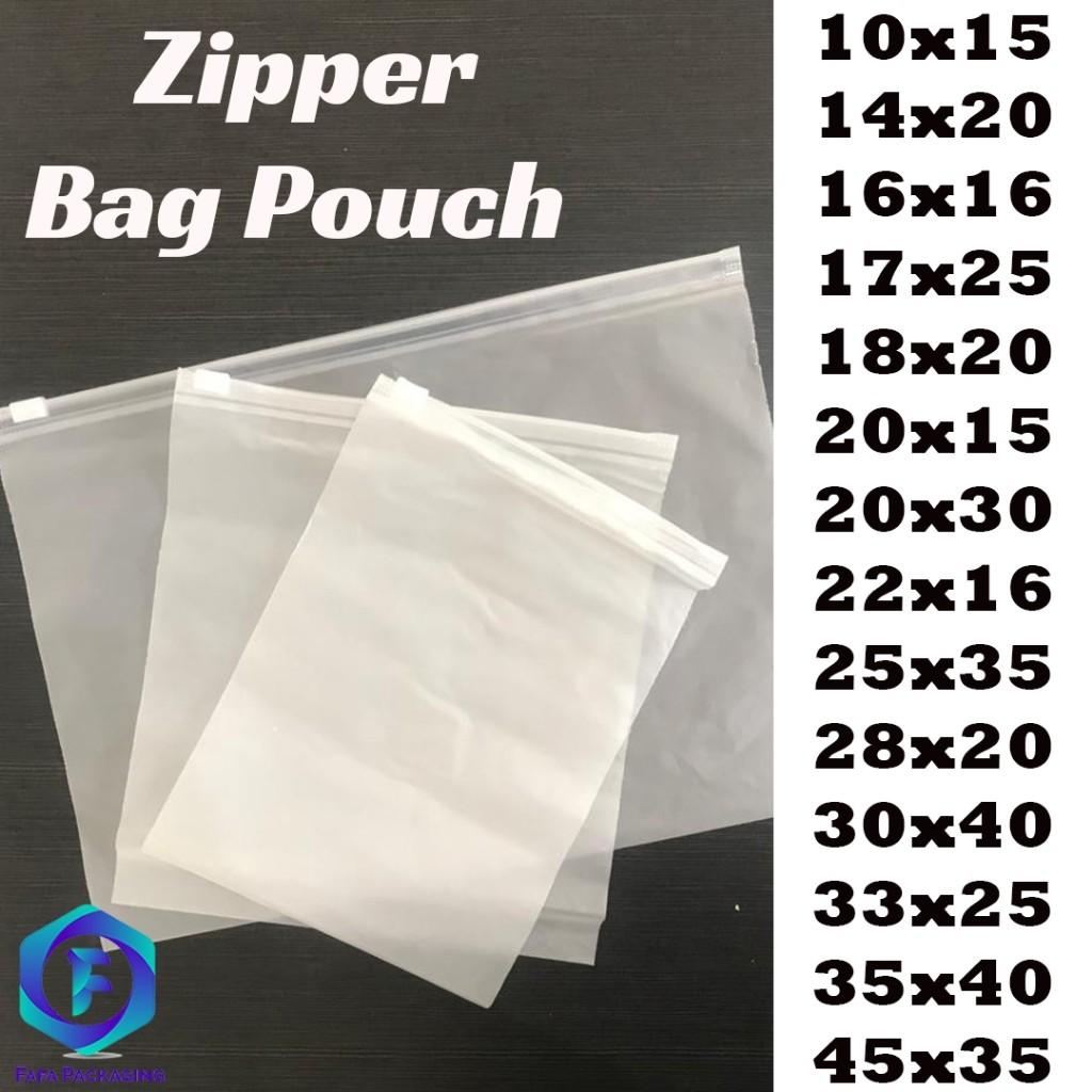 Jual PLASTIK ZIP LOCK 7 MICRON PE DOF / PUTIH SUSU KEMASAN STORAGE BAG ...