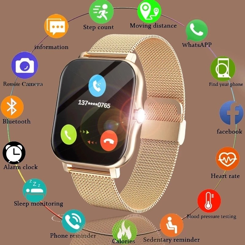 Jual Original 1.83'' Smart Watch Clock Fitness Heart Monitor Sport ...