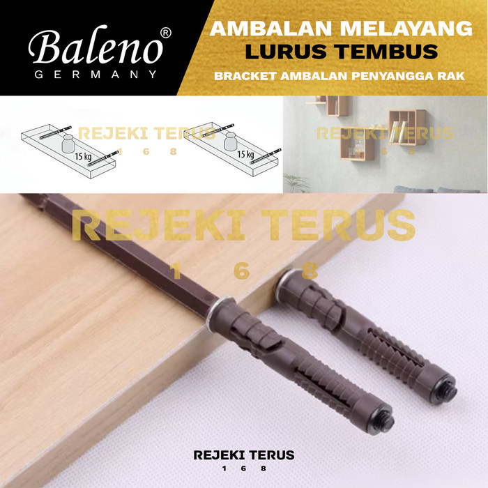 Jual Bracket Ambalan Melayang LURUS Tembus / Floating Shelf Mounting ...