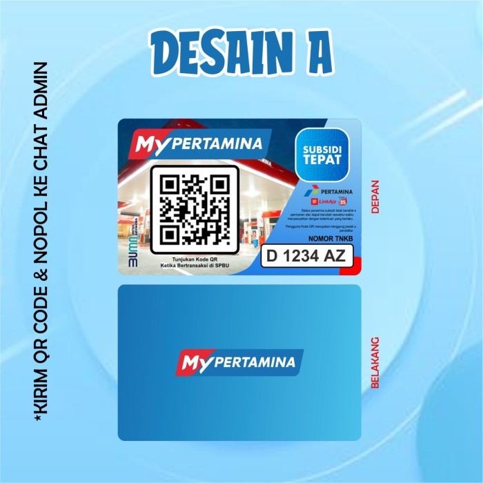 Jual Cetak Kartu My Pertamina / ID Card My Pertamina / Member Card - Desain A | Shopee Indonesia