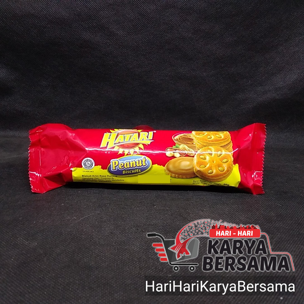 Jual MAKANAN RINGAN BISKUIT ASW HATARI PEANUT BISCUITS 50GR | Shopee ...
