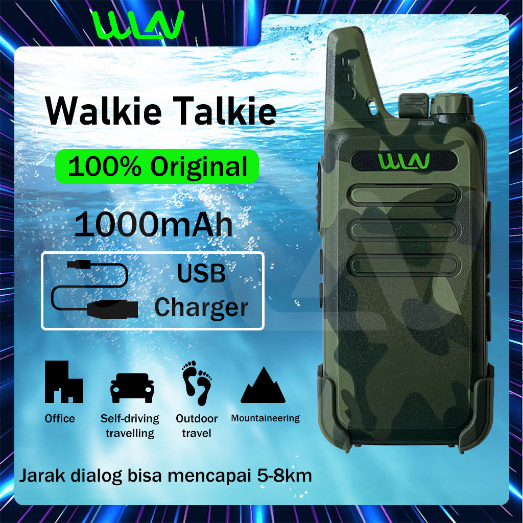 Jual WLN Walkie Talkie Full Set UHF KD C1 Two Way Radio Handy Talky ...