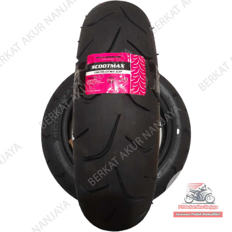 Jual Millennium Tire Ban Motor Scootmax 130/70-13 - Tubeless | Shopee ...