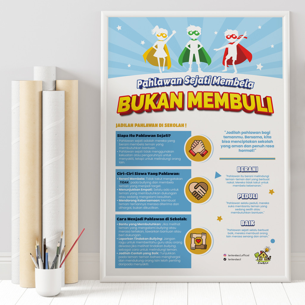 Jual Poster ANTI STOP BULLYING PERUNDUNGAN - PAHLAWAN SEJATI MEMBELA ...