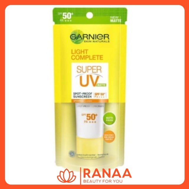 Jual GARNIER BRIGHT COMPLETE VITAMIN C SUPER UV MATTE SUNSCREEN SPF 50 ...