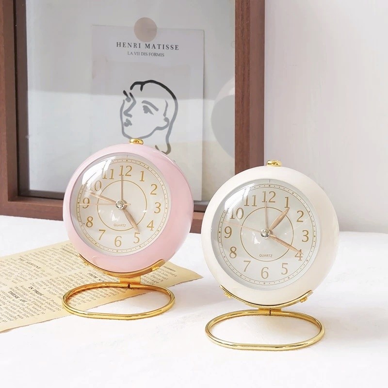 Jual IRIS Jam Weker Meja Belajar Alarm Aesthetic Retro Style/ Quartz ...