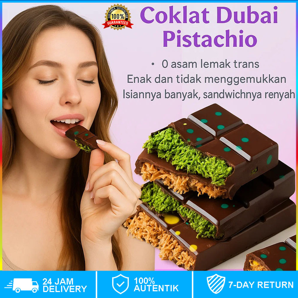 Jual 【24h Pengiriman Cepat】Asli Dubai Chocolate/Coklat Dubai Pistachio KUNAFE / Crispy Pistachio ...