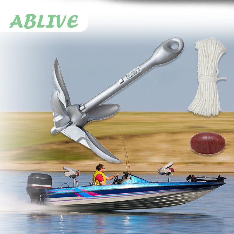 Jual Jangkar Lipat 4 Claw Jangkar Perahu Karet Jangkar Kapal Dengan ...