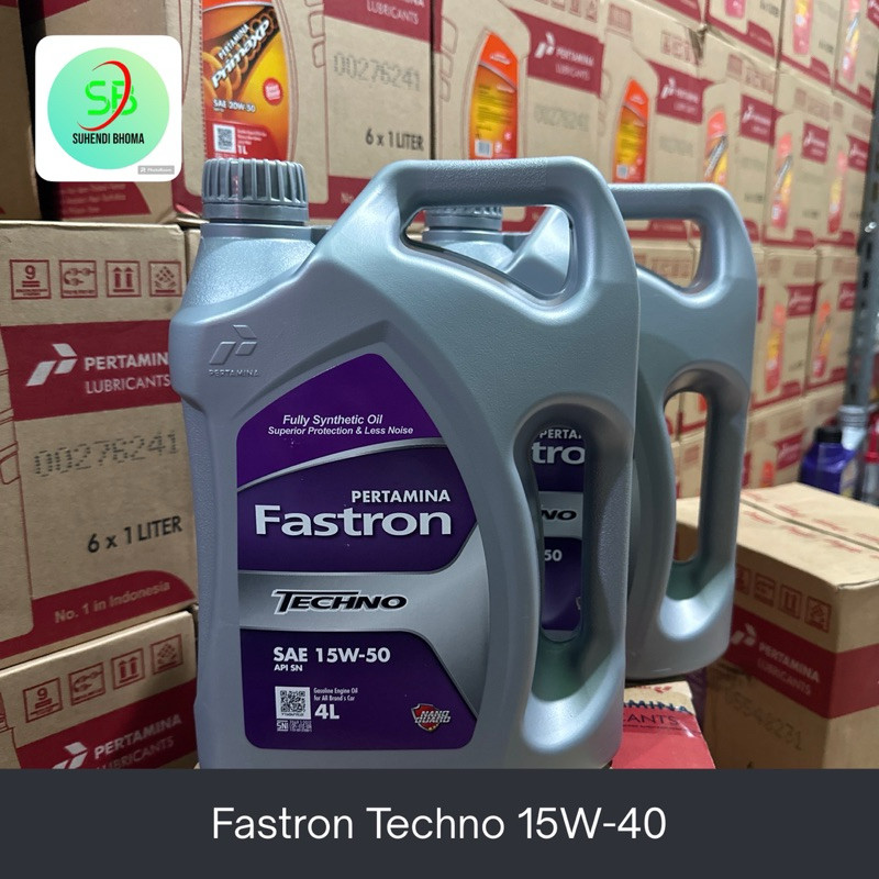 Jual Oli Mesin Mobil Fastron Techno SAE 15W-50 4 Liter API SN | Shopee ...
