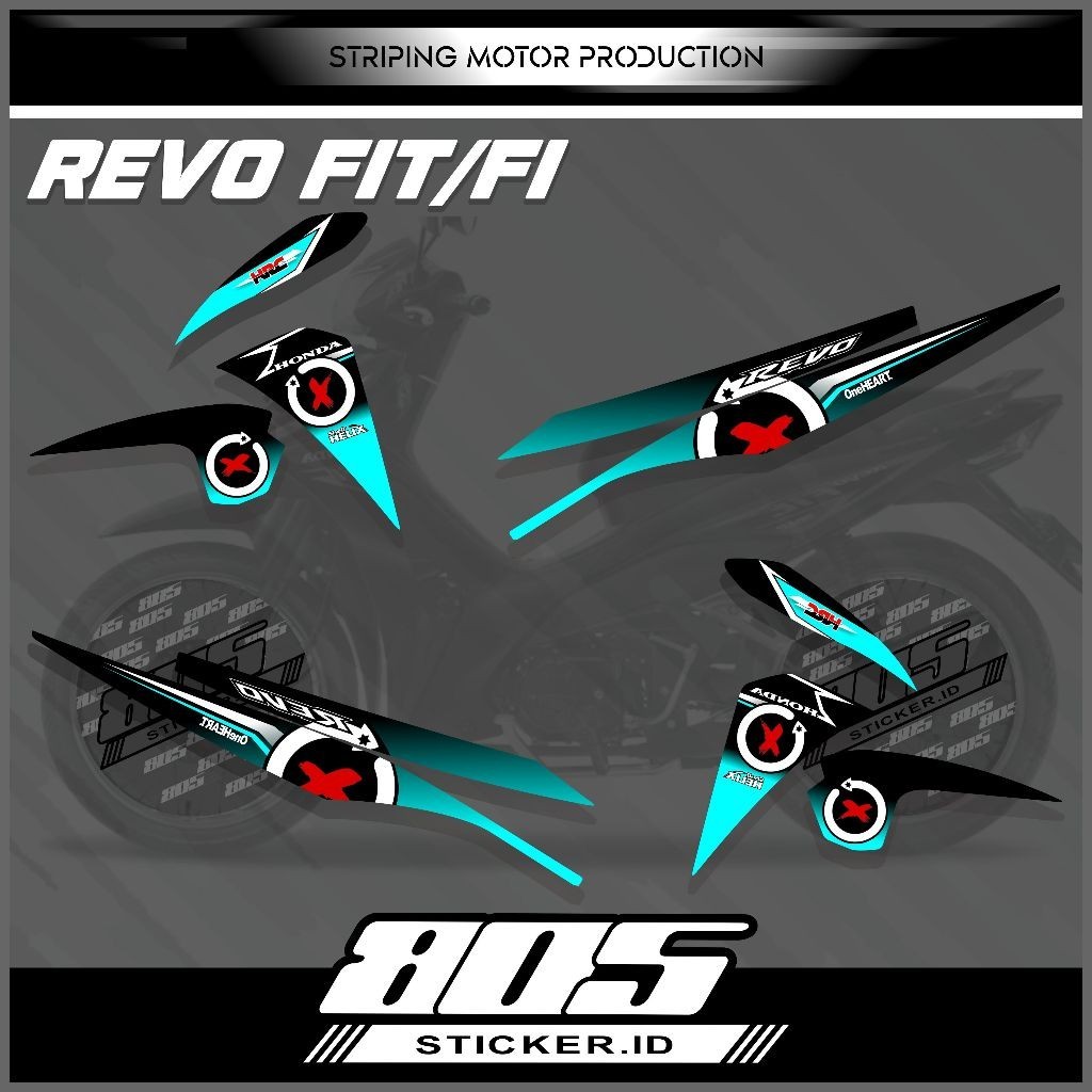 Jual Sticker Striping Revo Fit New Injeksi List Variasi Body Desain ...
