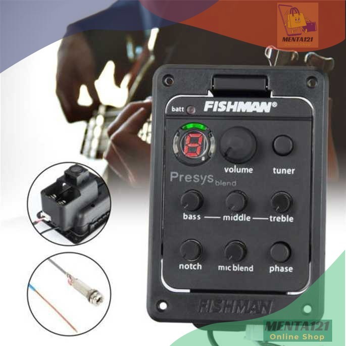Jual FISHMAN Presys Blend Preamp Amplifier Gitar EQ Tuner - EQ-201 ...