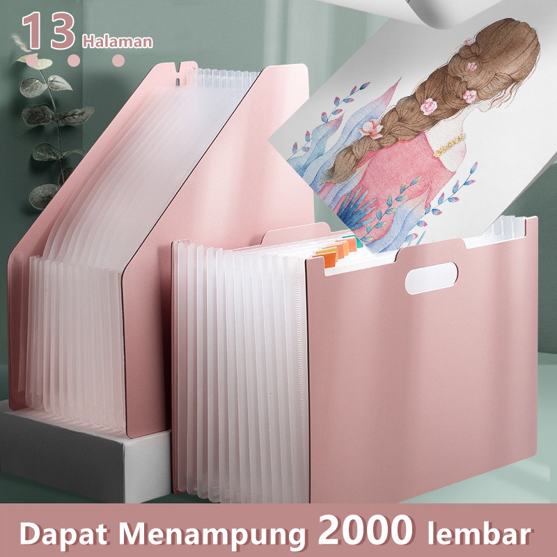 Jual Standing file A4/ File folder document bag/ Tas document file 13 ...