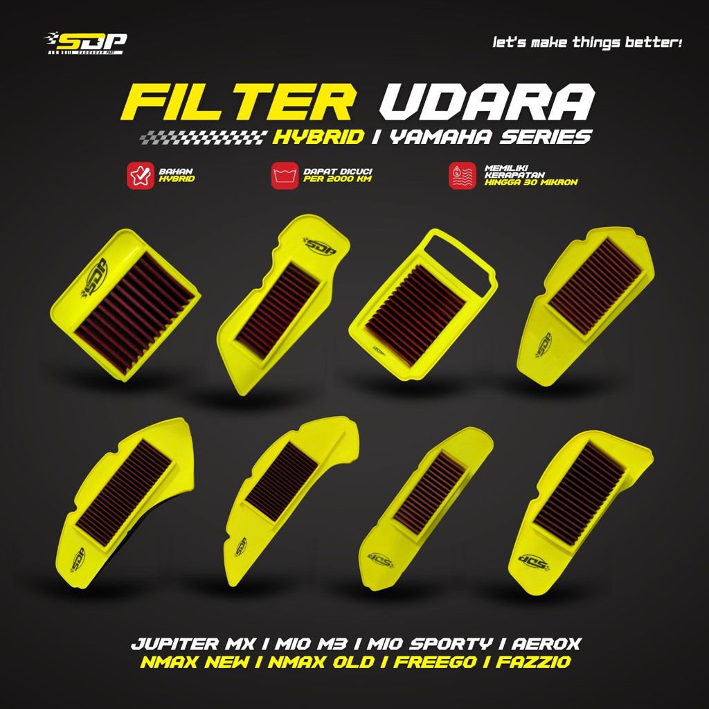 Jual SDP FILTER UDARA NMAX NEW AEROX CONNECTED LEXI MIO M3 SPORTY ...