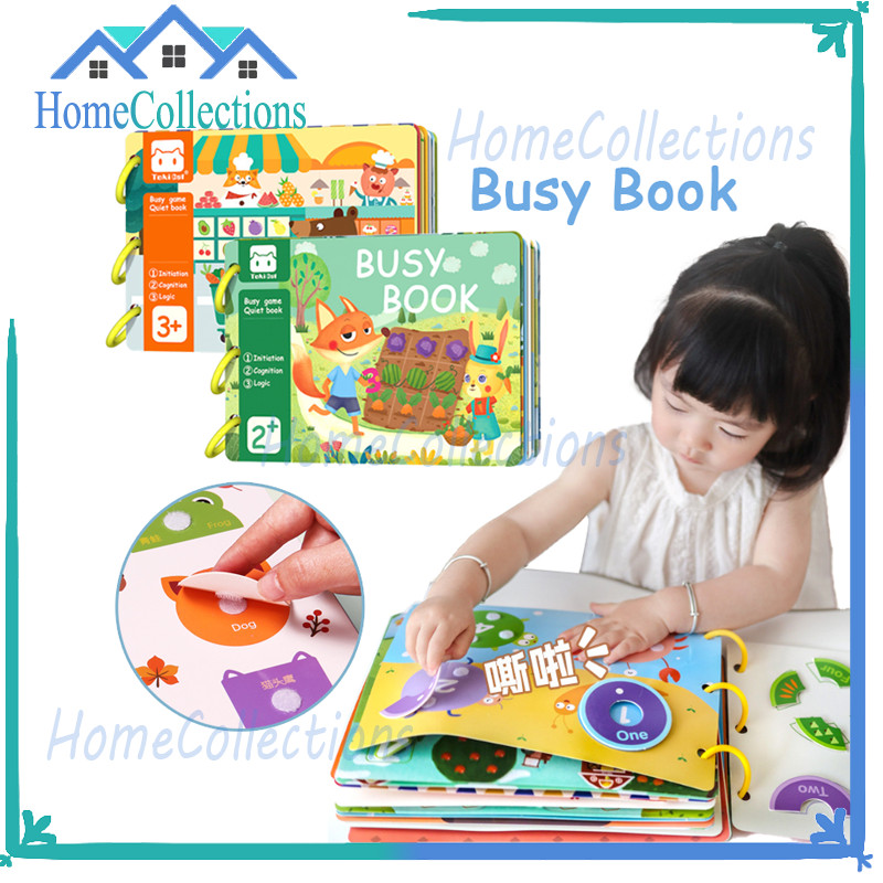 Jual Buku Aktivitas Bayi Busy Book Dan Velcro Quiet Book Lucu Reused ...