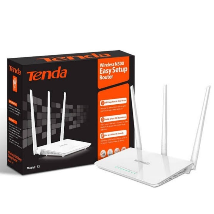 Jual Tenda F3 Wifi Wireless Network Router Extender 300mbps Easy Setup | Shopee Indonesia