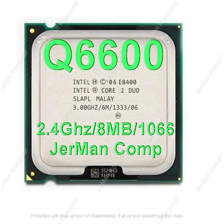 Jual Processor Intel Core 2 Quad Q6600 Q8200 Q8300 Q8400 Q9300 Q9400 ...