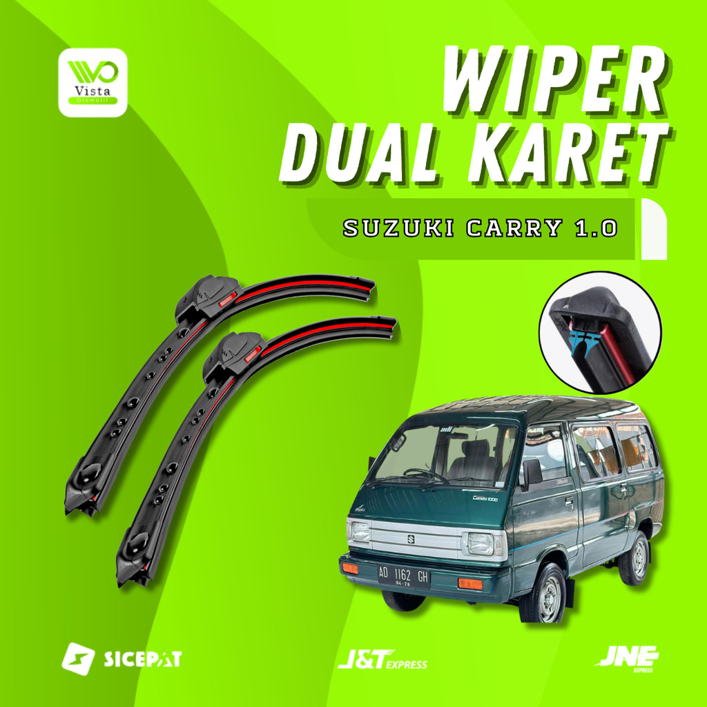 Jual Wiper Double Karet - Suzuki Carry 1.0 - Frameless Kiri & Kanan ...