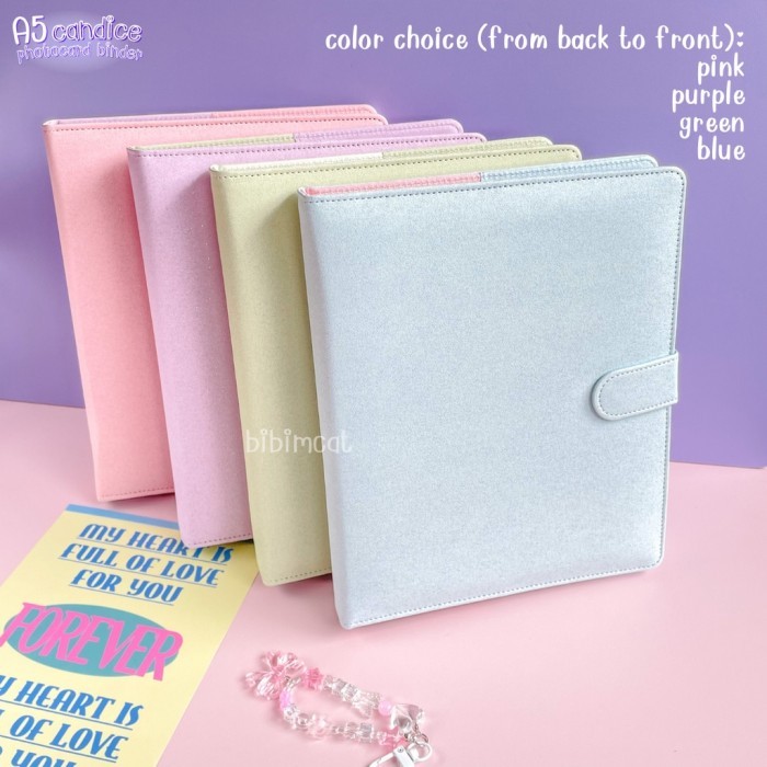Jual (A5 Size) Candice Binder Leather A5 - Album Photocard PC Notebook ...