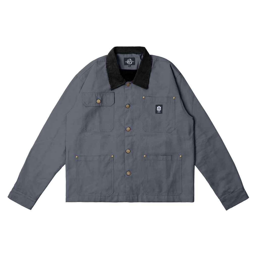 Jual Moxie Dixion Chore Jacket Pria Canvas Marsoto - Dark Grey | Shopee ...