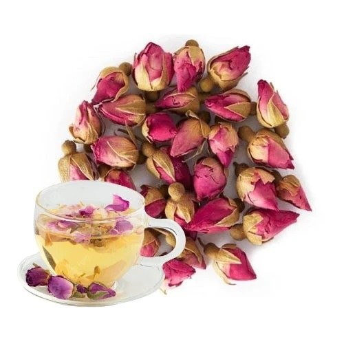 Jual Teh Bunga Kuncup Mawar Kering 50 gr - Dried Red Rose Buds Tea 50g ...